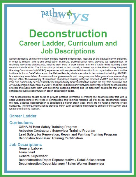 Deconstruction: Career Ladder, Curriculum and Job Descriptions ...