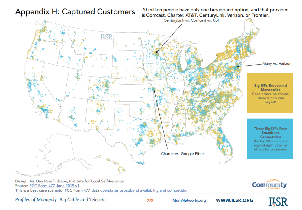 Report: Most Americans Have No Real Choice in Internet Providers ...